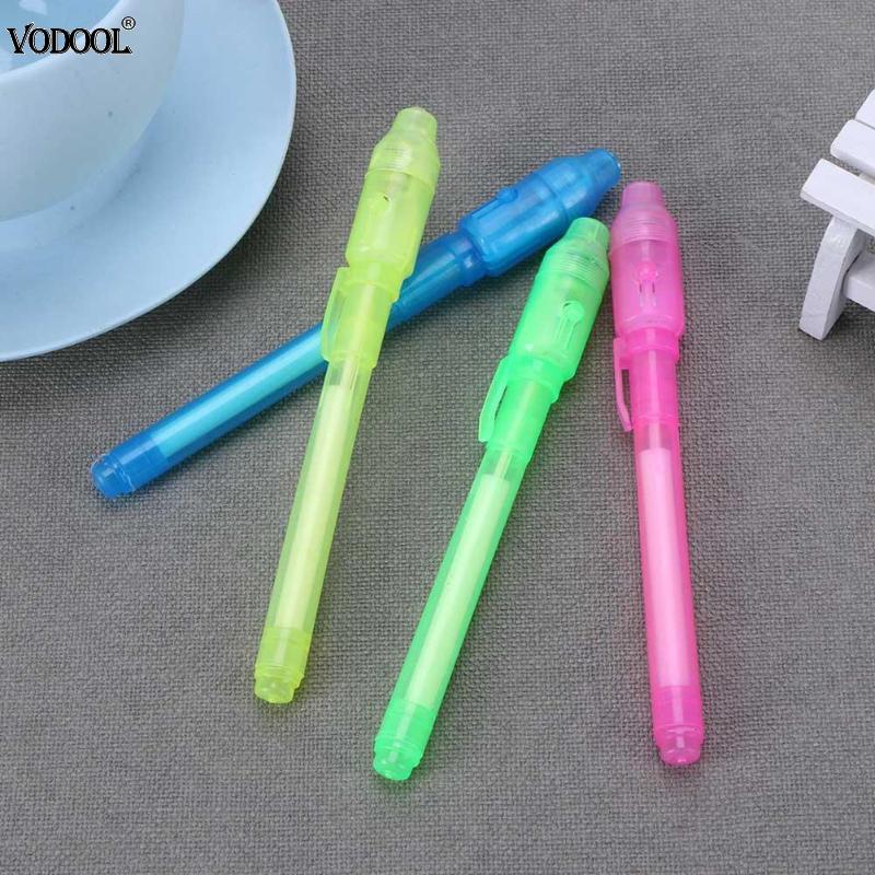 VODOOL 4Pcs Magic 2 in 1 UV Black Light Marker Pen... – Grandado