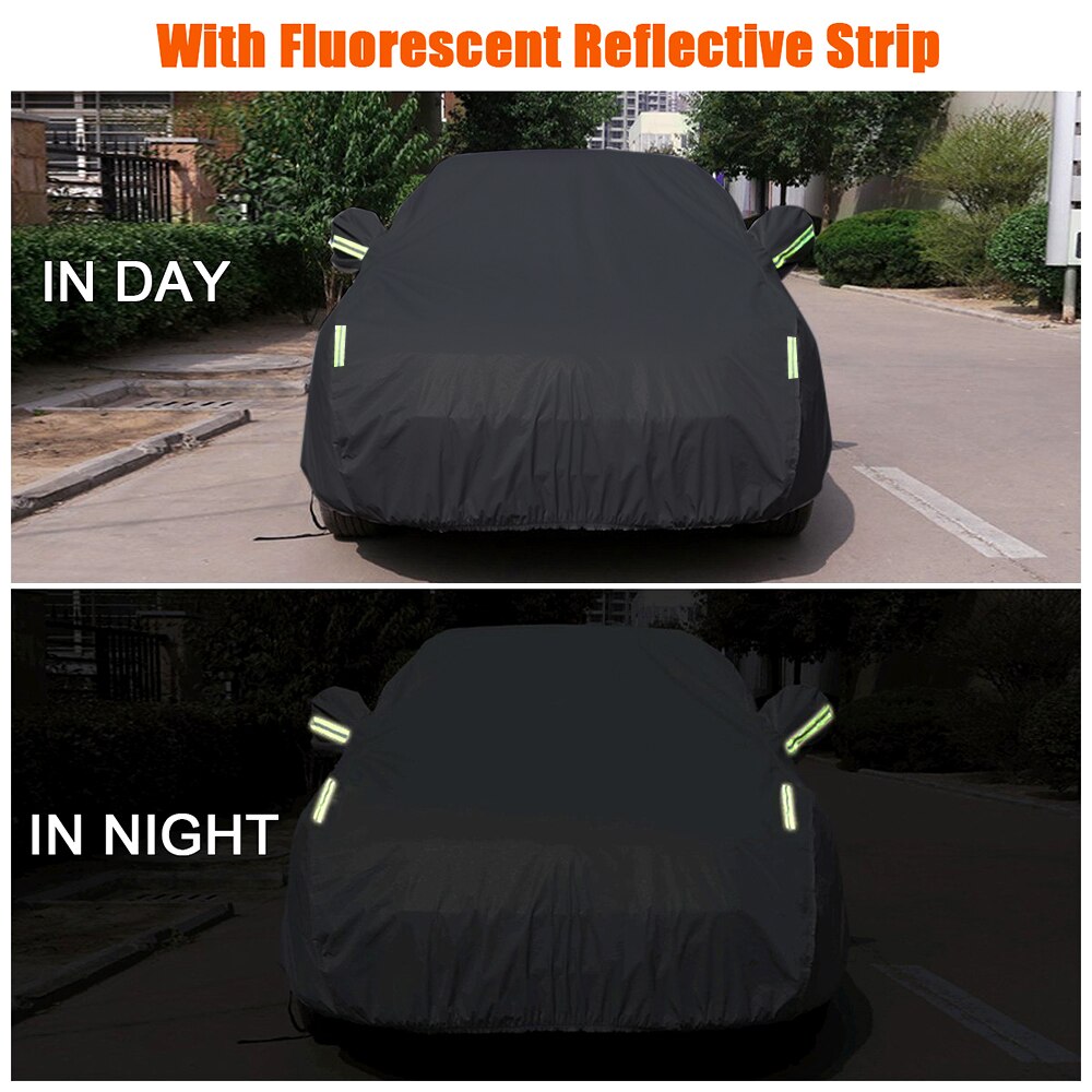 Car Cover Full Covers with Reflective Strip Sunscr... – Grandado