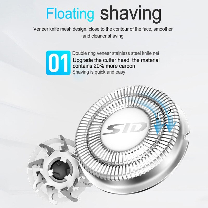 Elektrische Scheerapparaat 3D Roterende Elektrisch... – Vicedeal