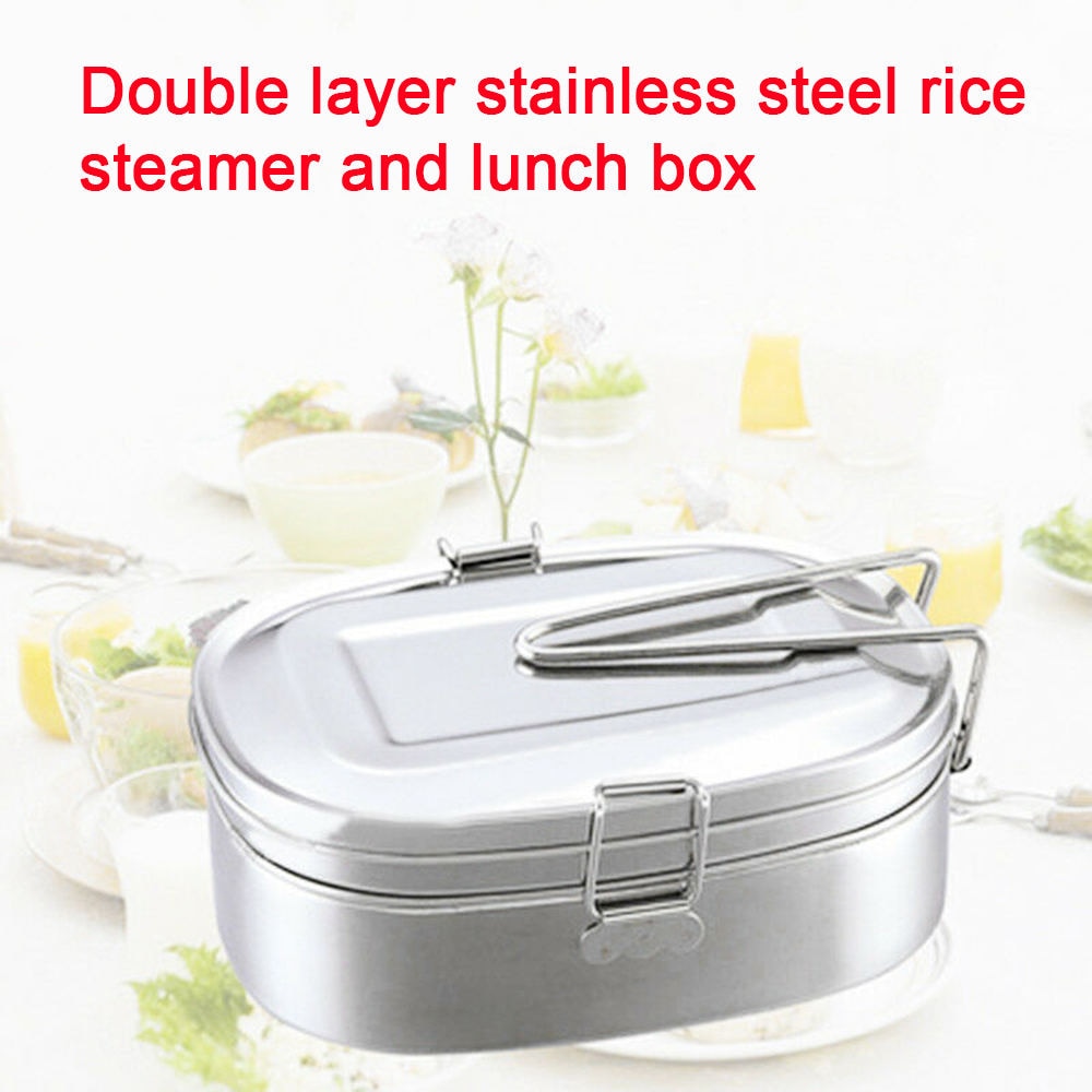 Roestvrij Lunchbox Bento Box Mess Tin Voedsel Cont... – Grandado
