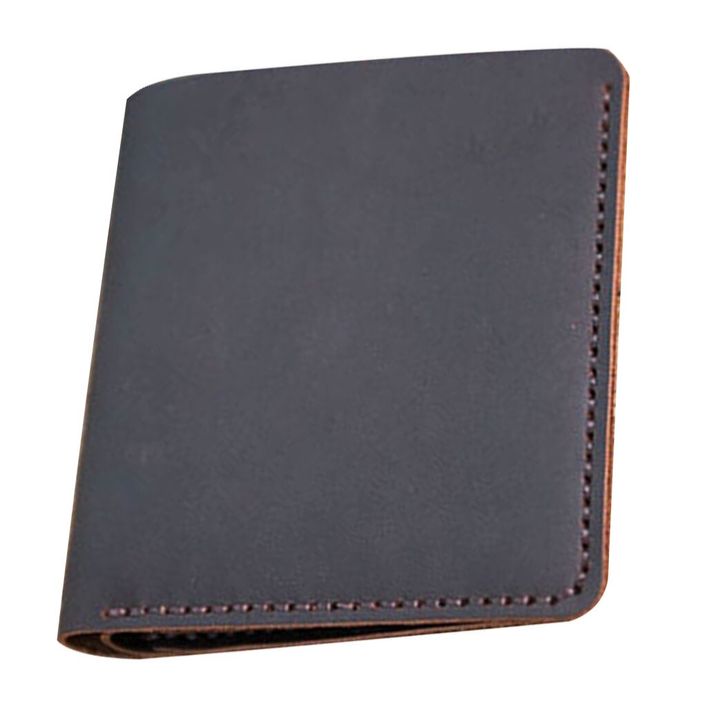 Vintage DIY Leather Short Wallet Purse Card Holder... – Grandado