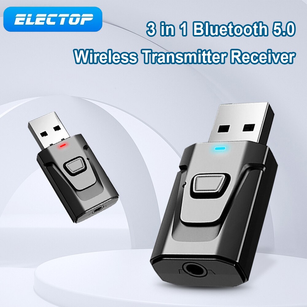 ELECTOP USB Bluetooth 5.0 Transmitter Receiver 3 i... – Grandado