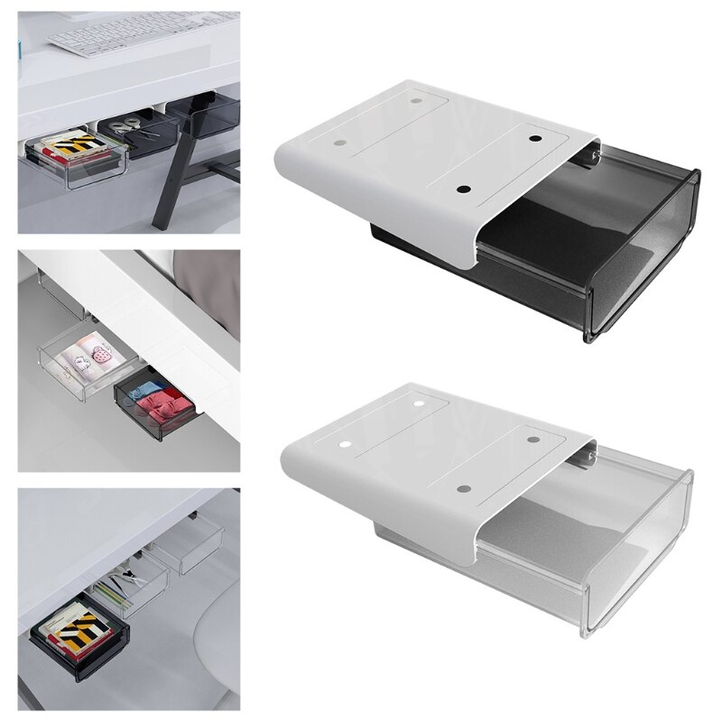 Self-Adhesive Under Desk Drawer Slide-Out Office H... – Vicedeal