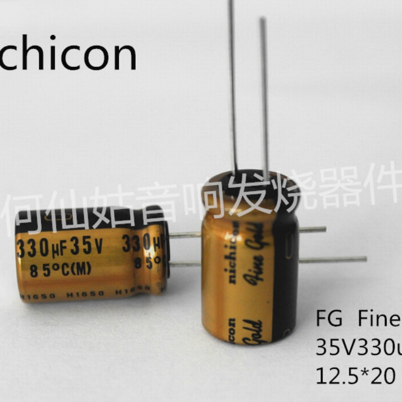 4PCS NICHICON FG 35V330UF 12x20MM fine gold 330UF ... – Vicedeal