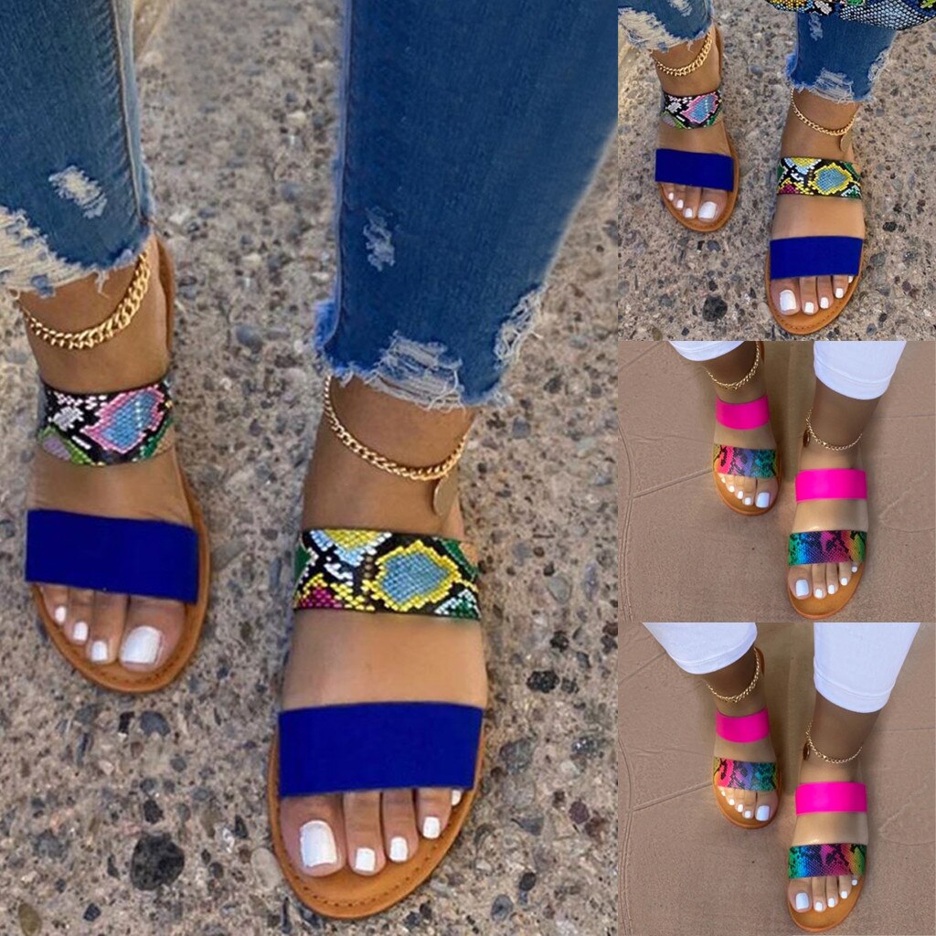Zomer Vrouwen Slippers Flats Open Teen Slippers Vr... – Grandado