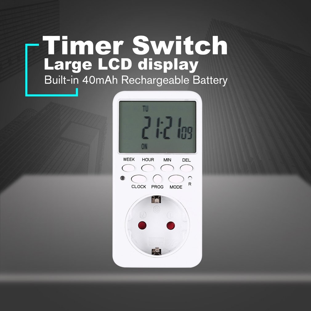 Mini Digitale Lcd 230V 16A Timer Schakelaar Stopco... – Vicedeal