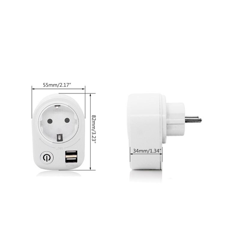 5V 2.1A Dual USB Intelligent Charger Adapter Plug ... – Grandado