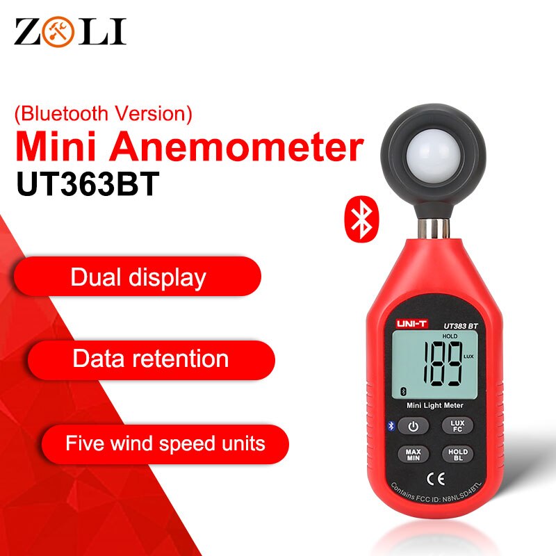 UNI-T UT363BT Mini Digital Bluetooth Anemometer Ha... – Grandado
