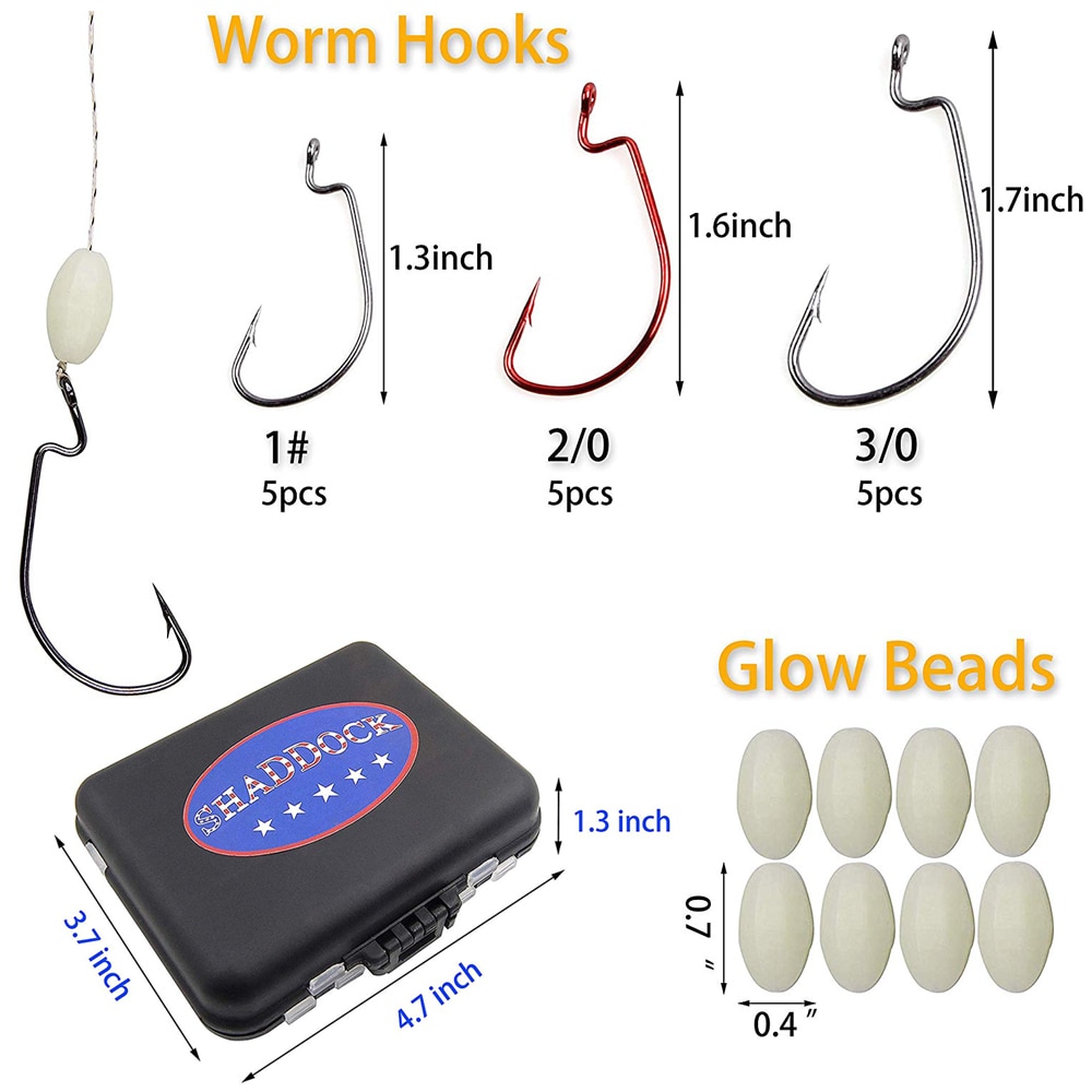 203Pcs/Box Fishing Accessories Kit Including Hooks... – Grandado