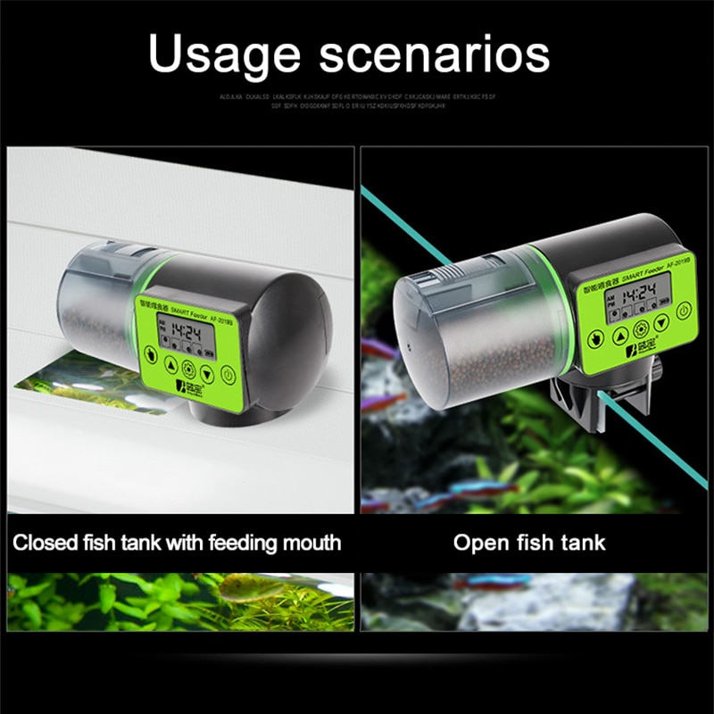 Fish tank 200ml intelligent automatic fish feeder ... – Vicedeal