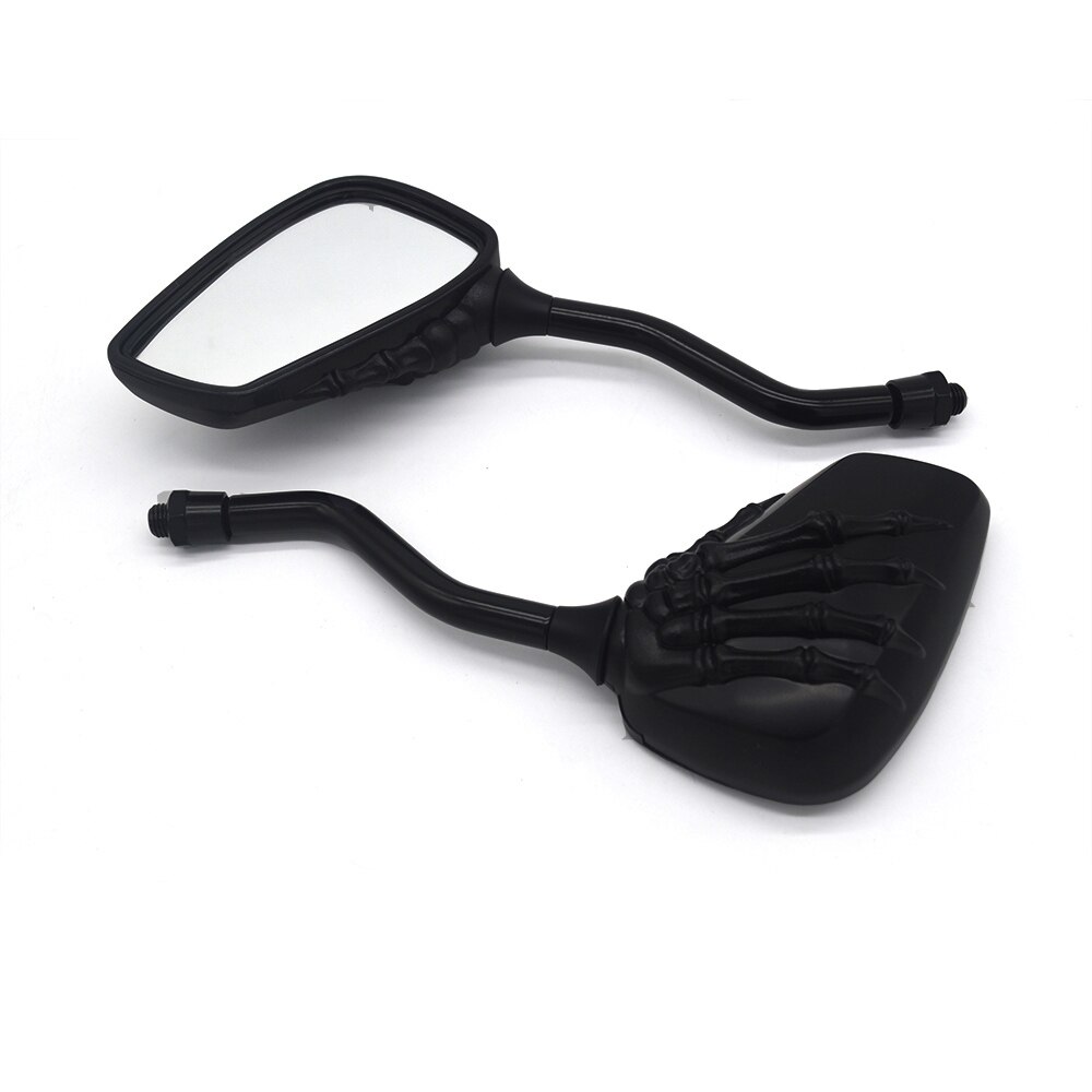 UNIVERSAL MOTORCYCLE SKULL HAND REARVIEW MIRRORS F... – Grandado