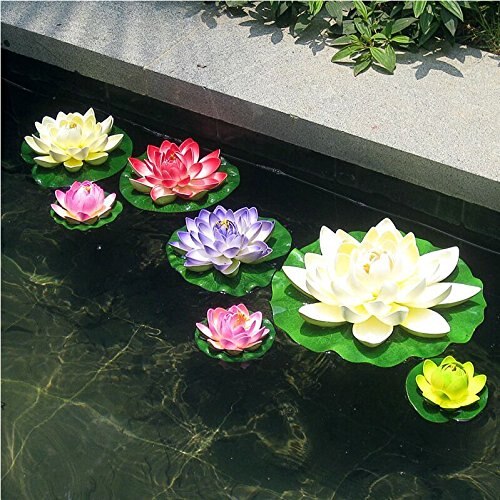 7Pcs/Set 18cm Artificial EVA Lotus Floating Water ... – Vicedeal