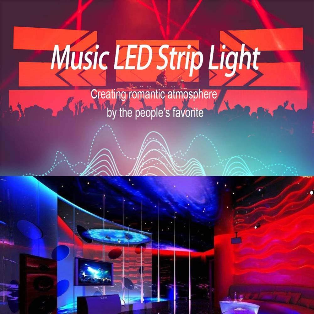 Muziek Sync Licht LED RGB Strip 5050 RGB 60LED/M 5... – Vicedeal