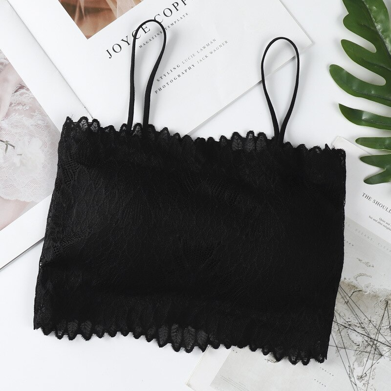 one-piece LACE SLING bra bra bra with back mat – Grandado
