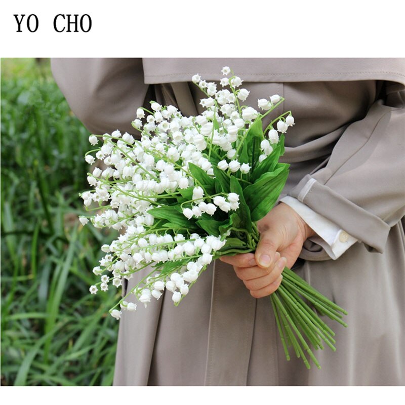 YO CHO Special Vally Lily Flower Branches Real Tou... – Grandado