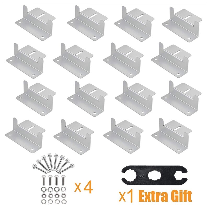 4 Set Zonnepaneel Montage Z Beugels Kit Voor Rv Ca... – Grandado