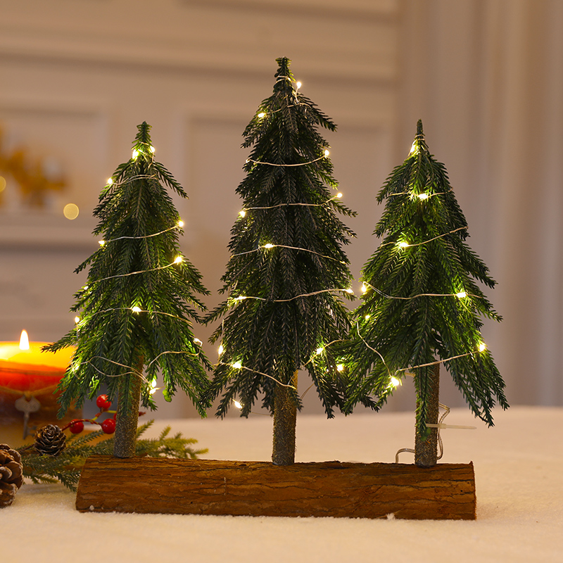 Kerst Decoratie Scène Sfeer Layout Mini Witte Lich... – Grandado