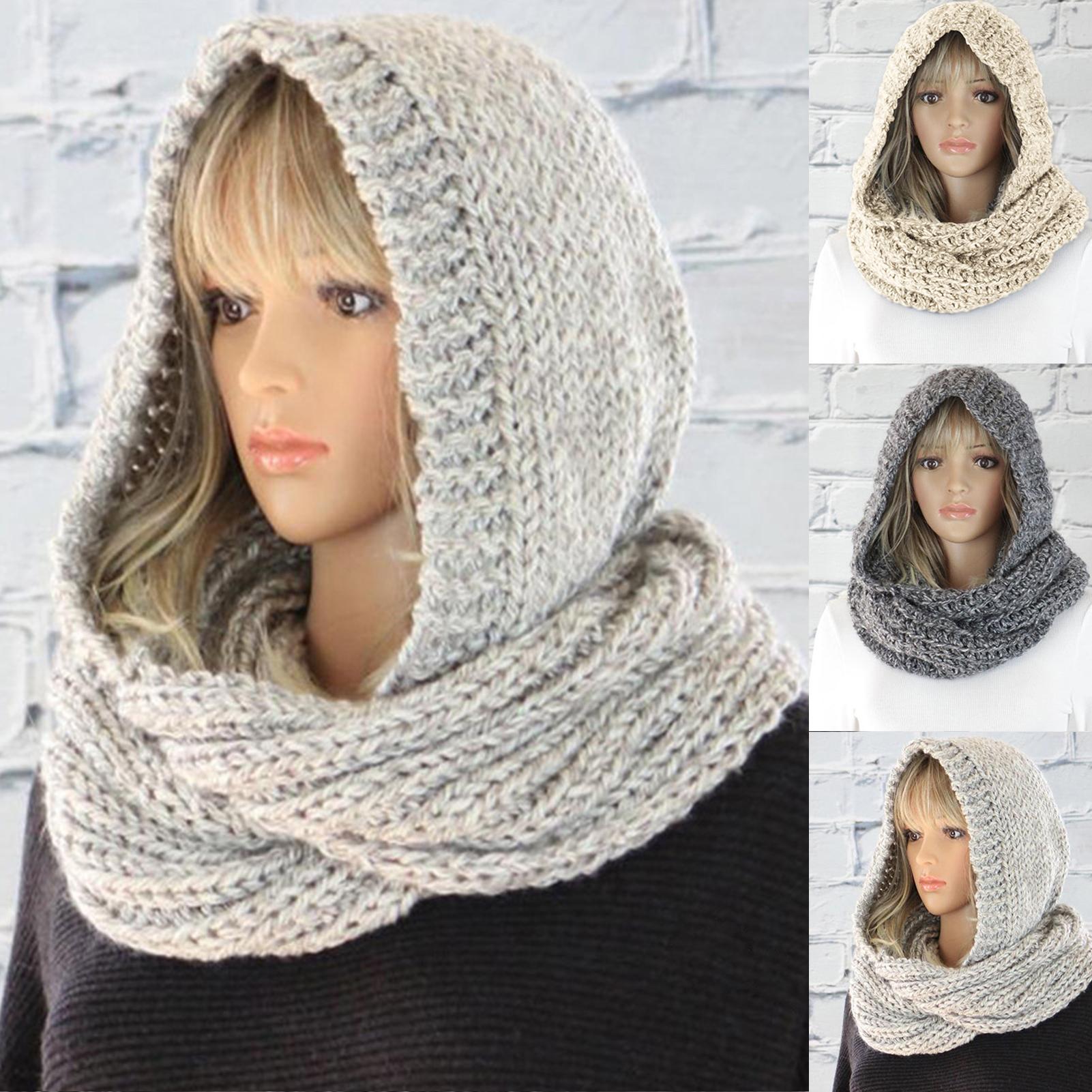 Autumn Winter Women Solid Color Warm Knit Scraf Wo... – Grandado