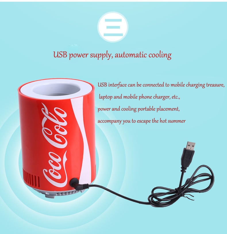 Mini usb fridge cooler heater cool refrigerator du... – Grandado