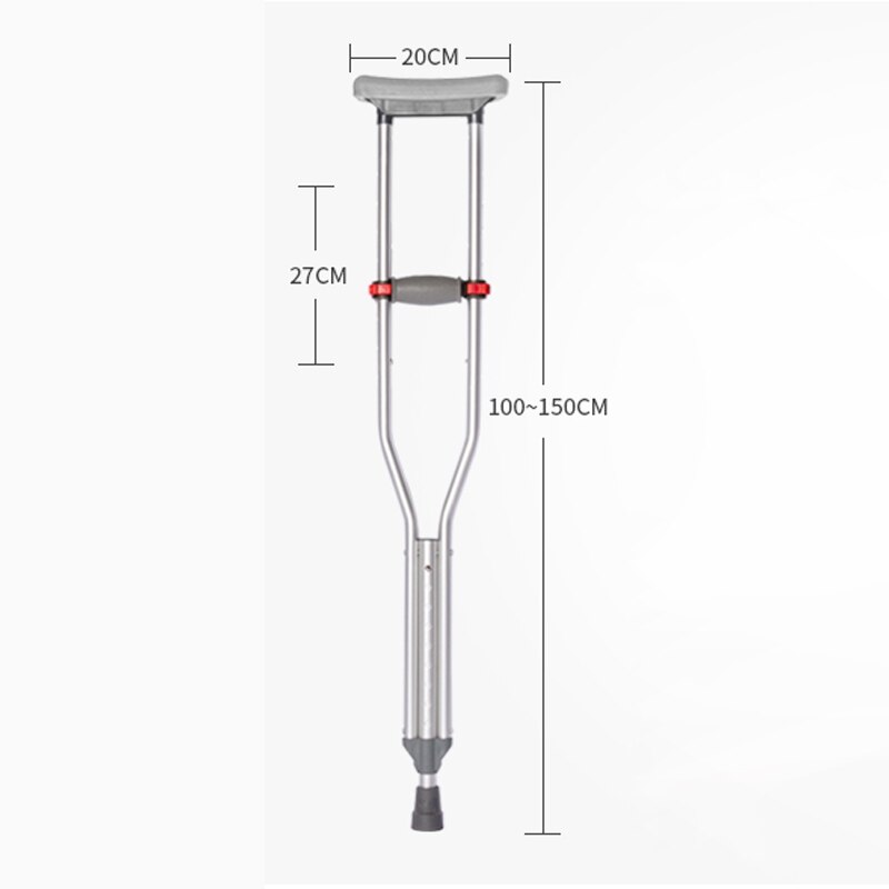 Underarm crutches for elderly walking support alum... – Vicedeal
