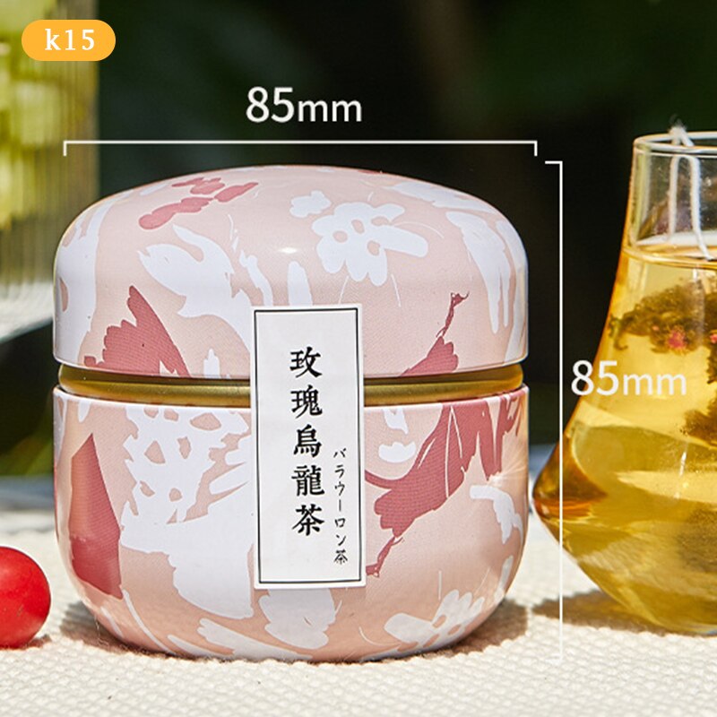 Tea Cans Retro Floral Tin Cans Tea Storage Box Wed... – Grandado