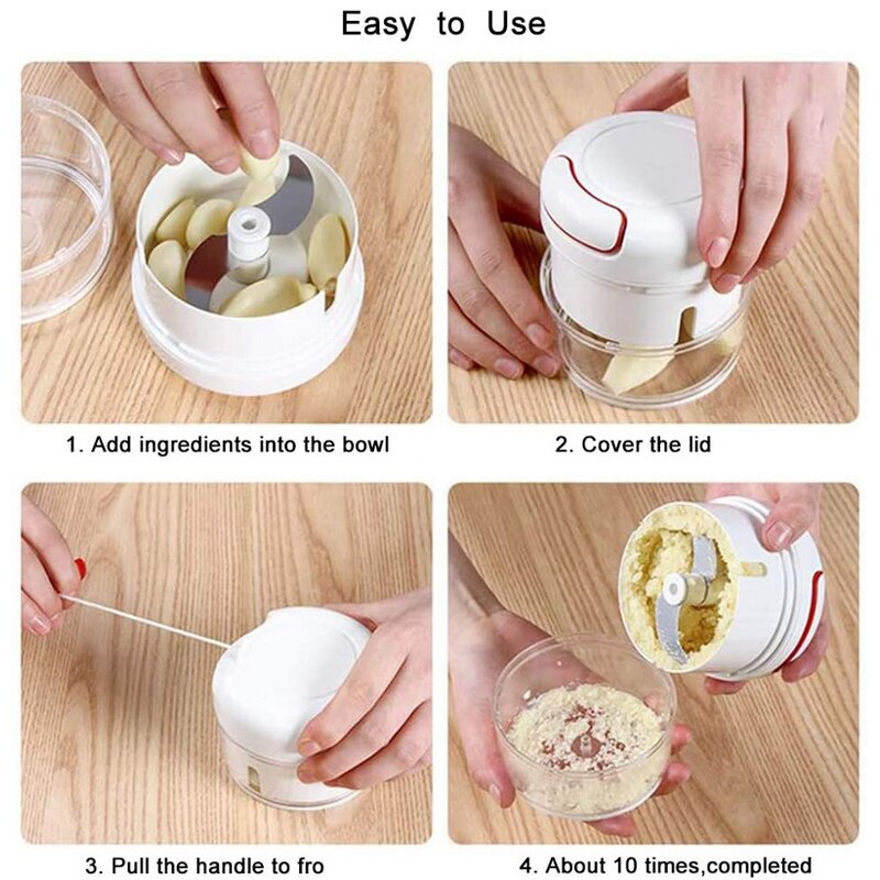 Matknuser roterende grønnsakshopper manuell kjøttd... – Grandado