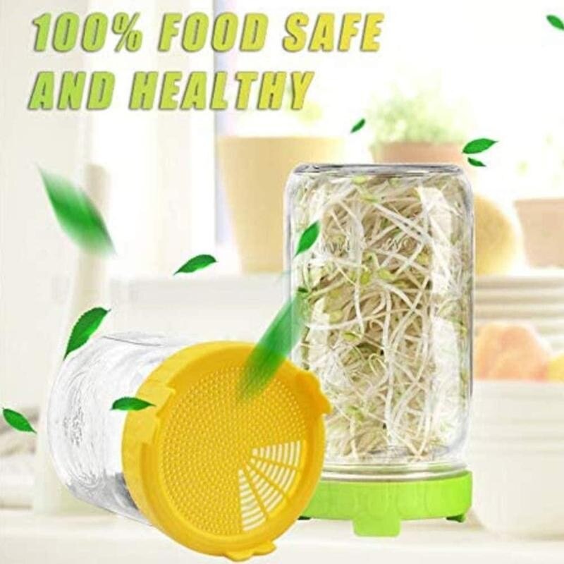 1pc Plastic Mesh Sprouting Lids Kitchen Sprouts Ma... – Vicedeal