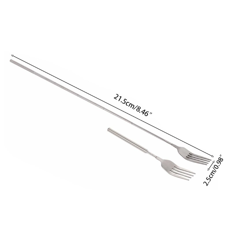 BBQ Telescopic Extendable Fork Dinner Fruit Desser... – Grandado