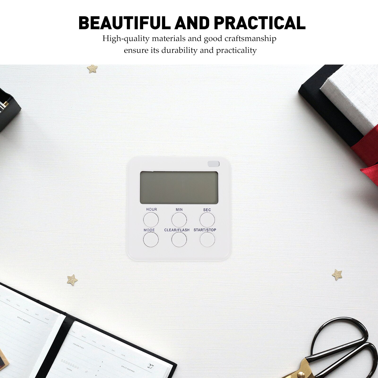 6Pcs Digital Kitchen Timers Clock and Silent Timer... – Grandado