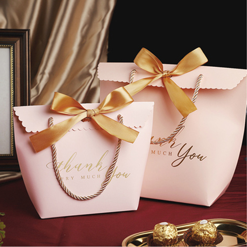 10pcs Hand-held Bags Paper Bag Package Candy Choco... – Grandado