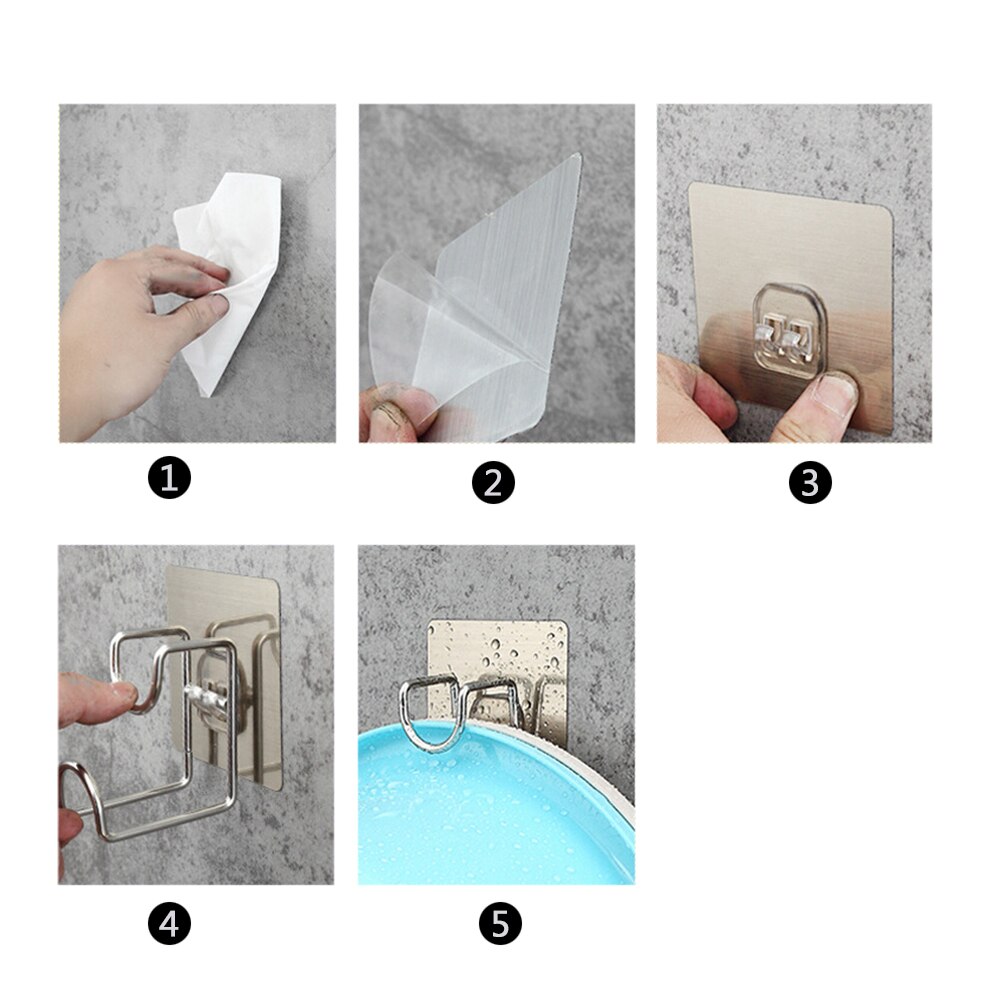 Strong Adhesive Hook Wall Mounted Kitchen Bathroom... – Grandado