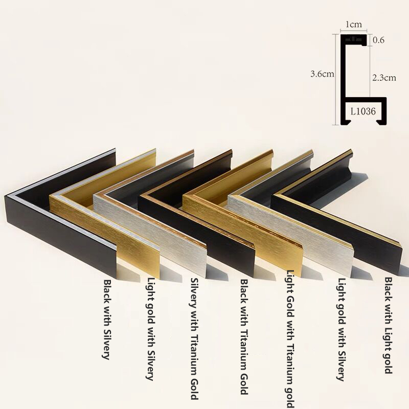 Light Gold with Silvery Mixed Color Photo Frame DI... – Vicedeal