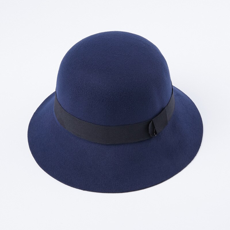 Bauhinia Korean imitation wool felt hat spring and... – Grandado