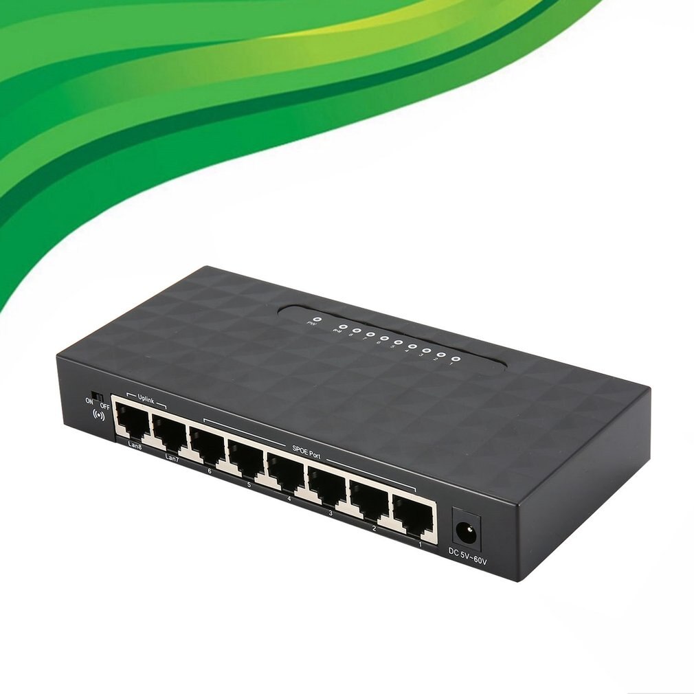 8 Port 100Mbps Switch SPOE Fast Power Over Etherne... – Vicedeal