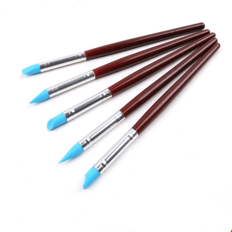 3mm/8mm 5pcs Rubber Silicon Tip Paint Brushes Clay... – Grandado