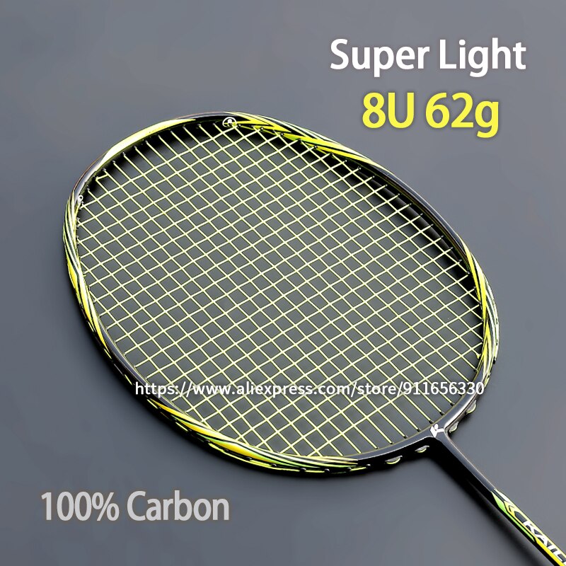 Offensief Type 100% Carbon Fiber Badminton Rackets... – Grandado