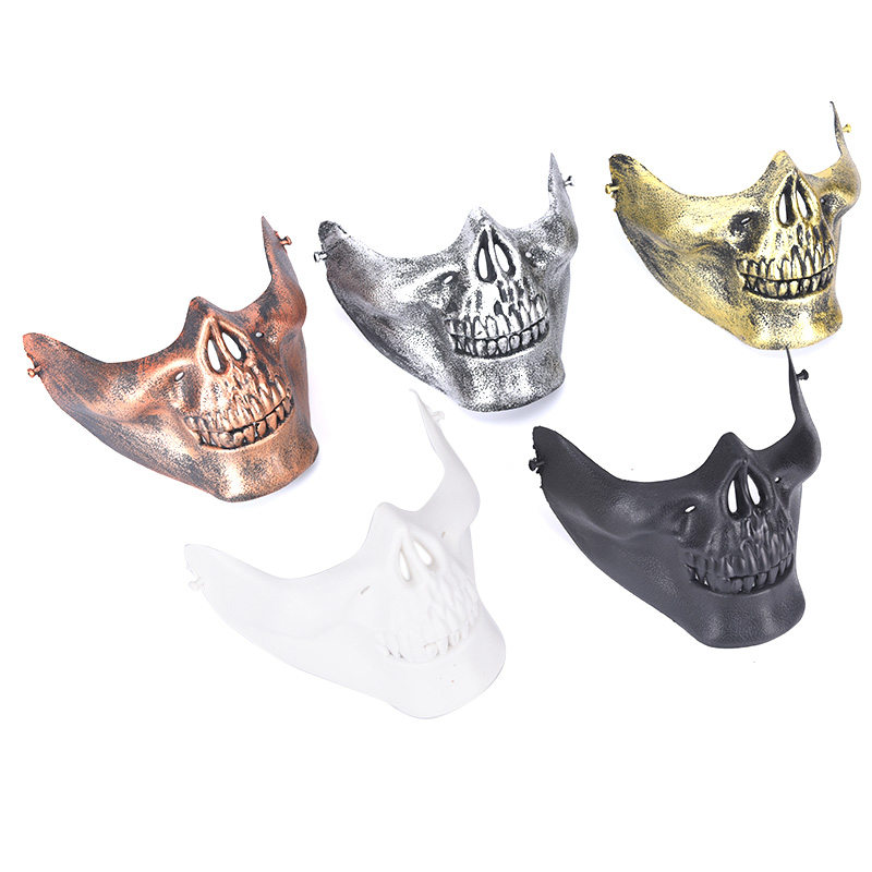 1pc Halloween Skull Mask Jaw Horror Half Face Shie... – Grandado
