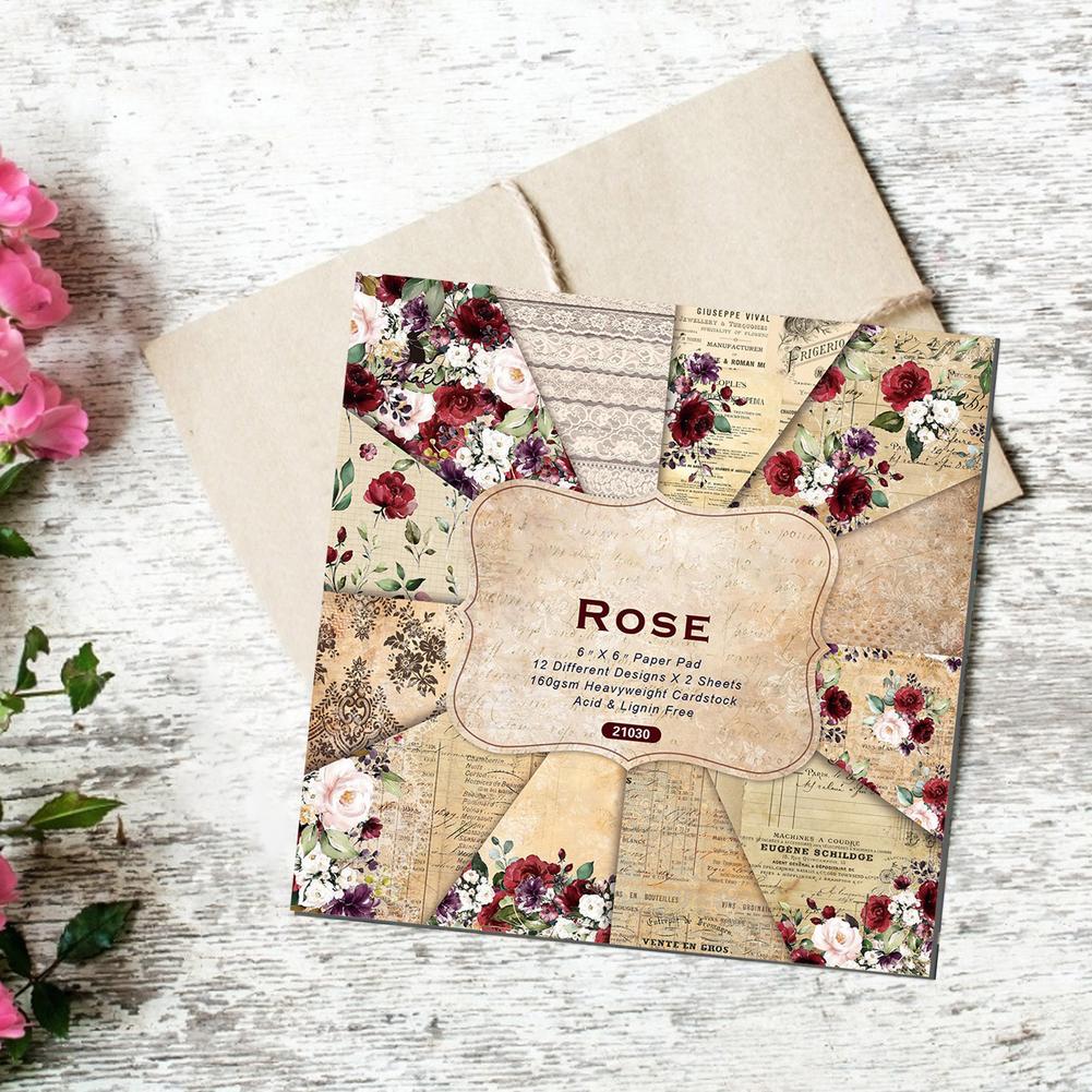 Patterned Paper Pads For Crafts 24pcs Scrapbook Pa... – Grandado