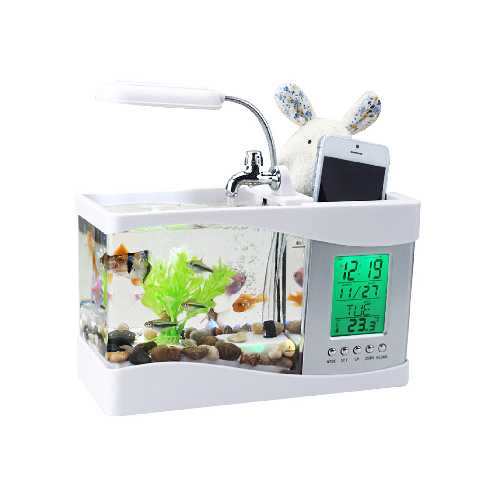 USB Desktop Mini Aquarium Fish Tank Beta Aquarium ... – Grandado
