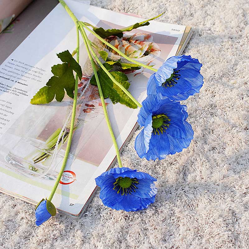 Kunstzijde Mini poppy bloem Bruidsboeket Bruidsmei... – Vicedeal