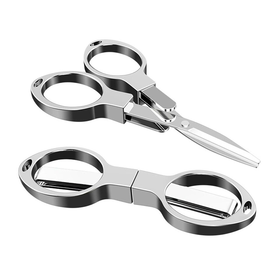 Mini Stainless Steel Folding Scissors Keychain Fis... – Grandado