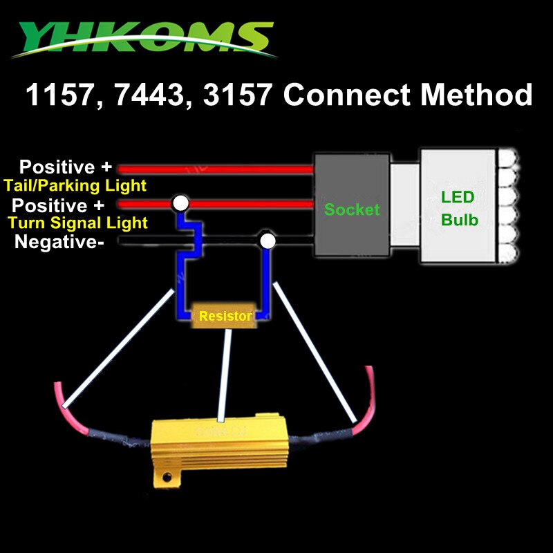 YHKOMS 50W 6ohm LED Load Resistor 6RJ Solve Hyper ... – Grandado