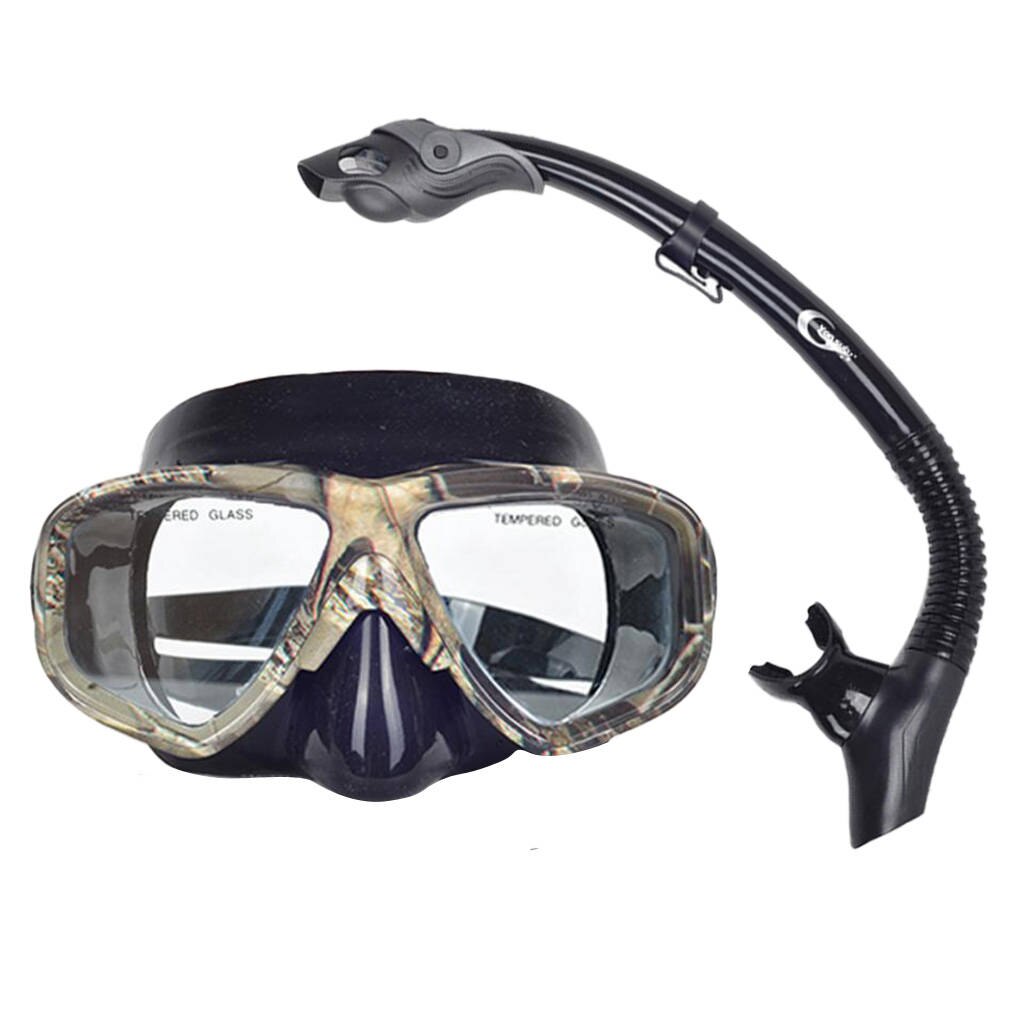 MagiDeal Dry Snorkel Scuba Diving Mask Set Diver G... – Grandado