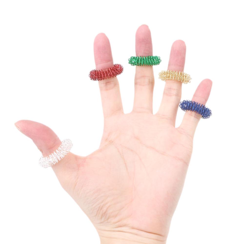 12PCS Spiky Sensory Finger Acupressure Ring Fidget... – Grandado