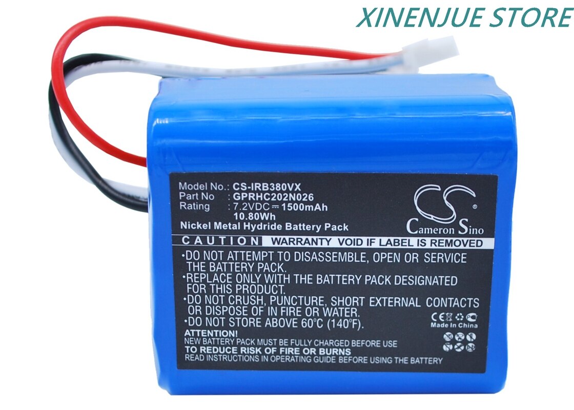 Robot Vacuum Cleaner Battery 1500mAh GPRHC202N026 ... – Vicedeal