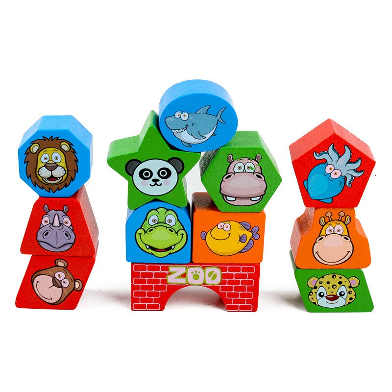 Early Childhood Intelligence Box Shape Paired Wood... – Grandado