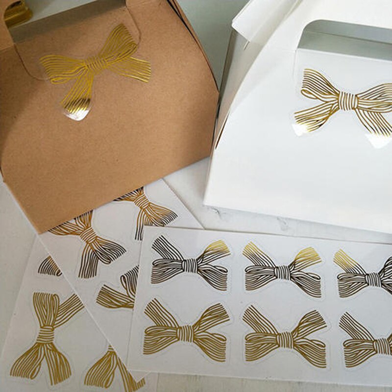 60 stk / parti sød guld bue knude gennemsigtig for... – Grandado