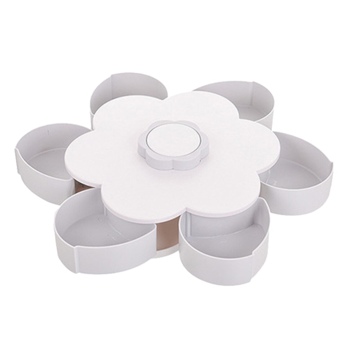 Six Petal Shaped Snack Tray Rotating Nuts Box Drie... – Vicedeal