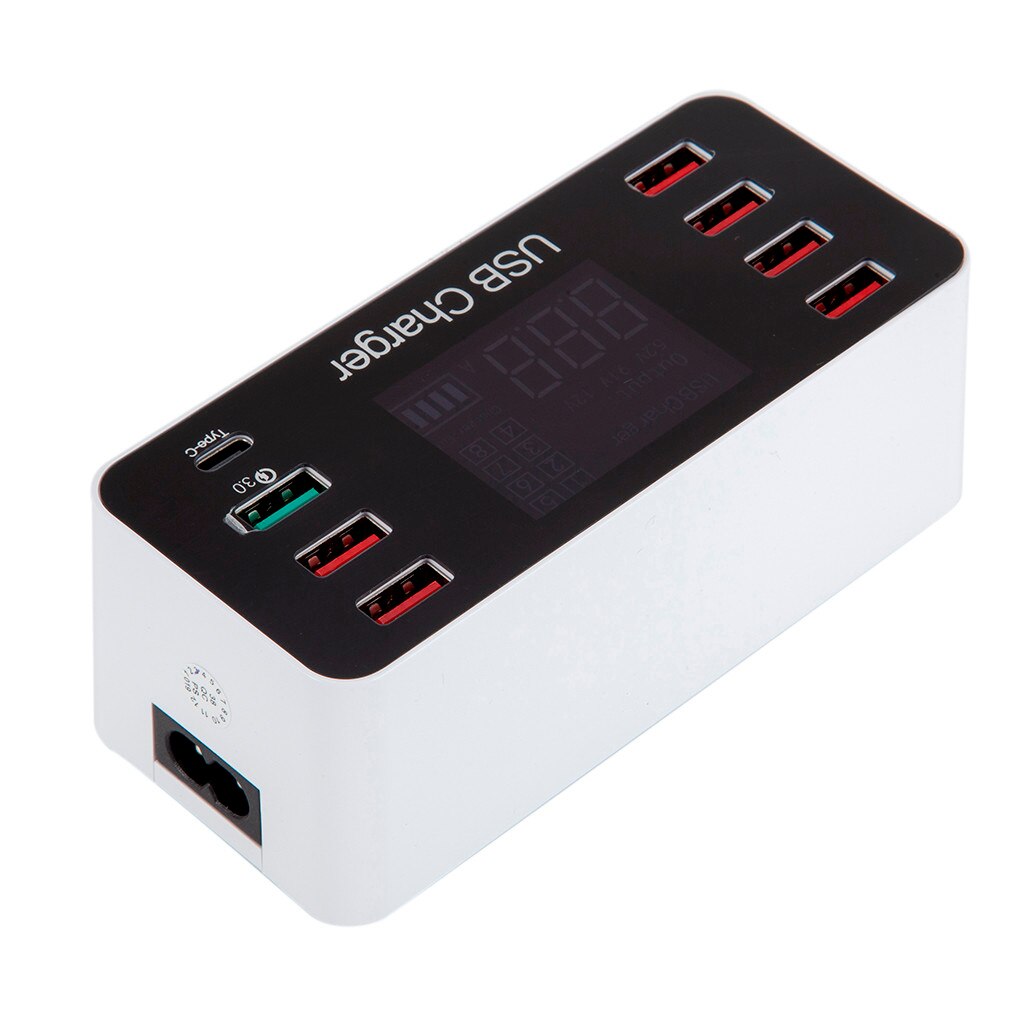 Eu Plug 8port Usb Charger Fast Loader Hub+type-c F... – Grandado
