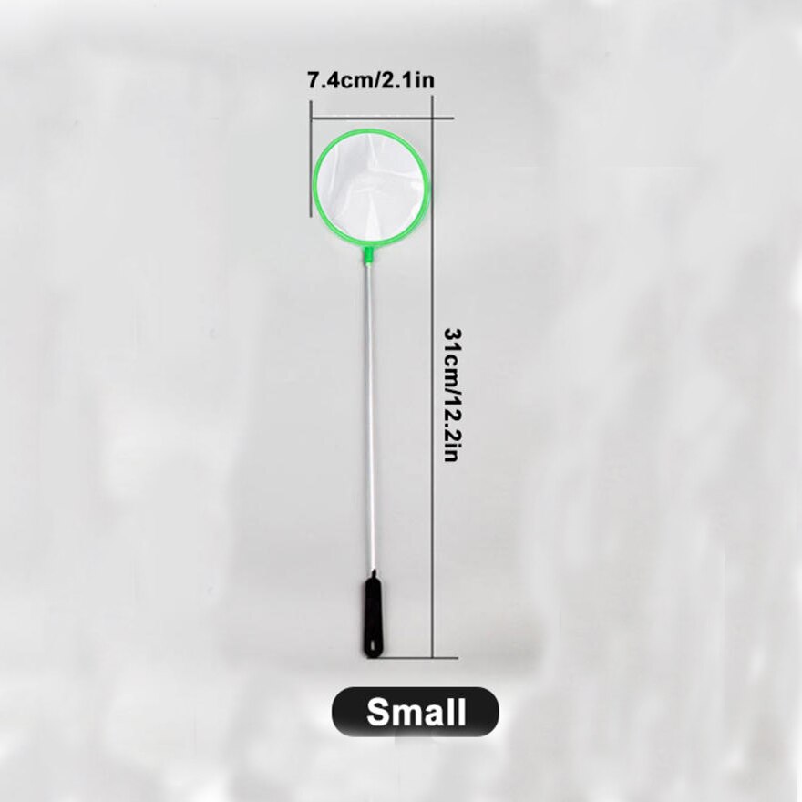 Round 3D Aquarium Fish Tank Catch Net Stainless St... – Grandado